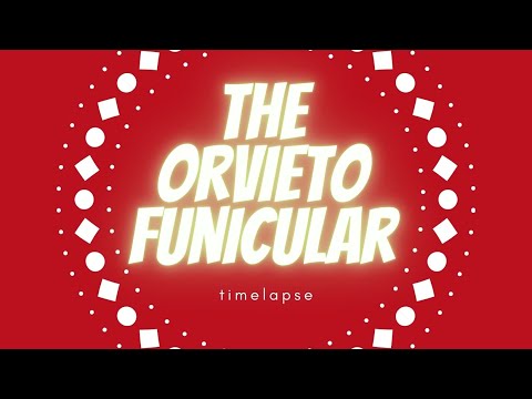 Going up to Piazza Cahen in the Orvieto funicular, timelapse