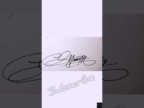 Mansha signature | Calli Design | #subscribe #signature #art #viral