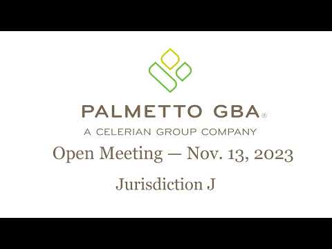 Palmetto GBA Jurisdiction J Open Meeting Nov. 13, 2024