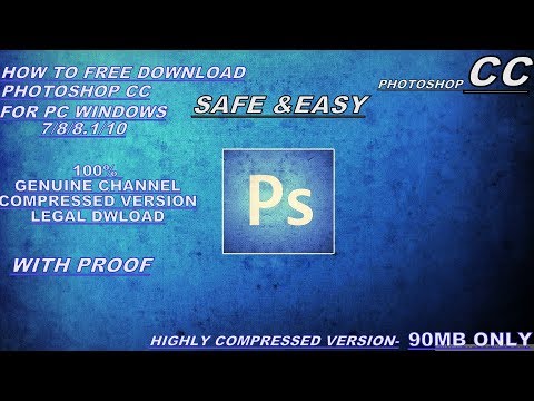 HOW TO DOWNLOAD FREE PHOTOSHOP CC DOWNLOAD FOR PC WINDOWS 7/8/8.1/10 100% GENUINE