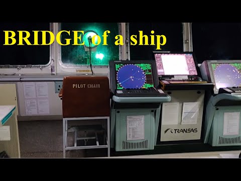 BRIDGE of a ship, an inside view of all the #equipment required for safe #sailing of a #vessel