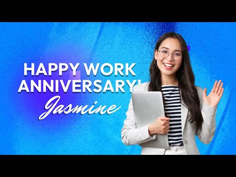 Free Happy Work Anniversary Video Template (Customizable) - FlexClip
