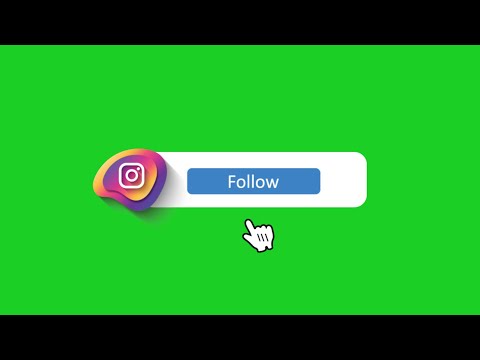 Instagram follow green screen with sound effect || NO COPYRIGHT