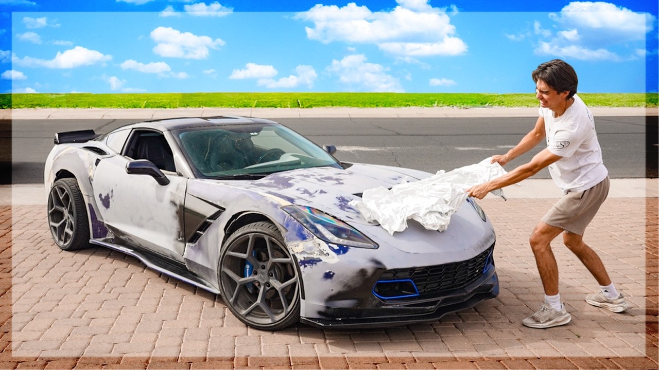 Unwrapping my C7 Corvette was a NIGHTMARE (Ep. 2)