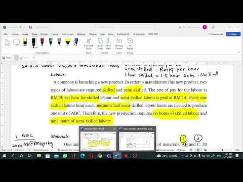 Job Cost Card Example Question (ANSWER)