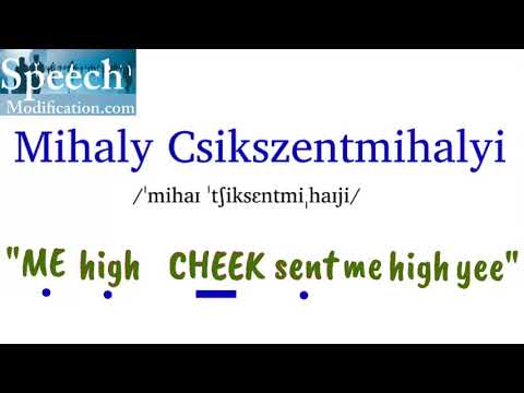 How to Pronounce Mihaly Csikszentmihalyi