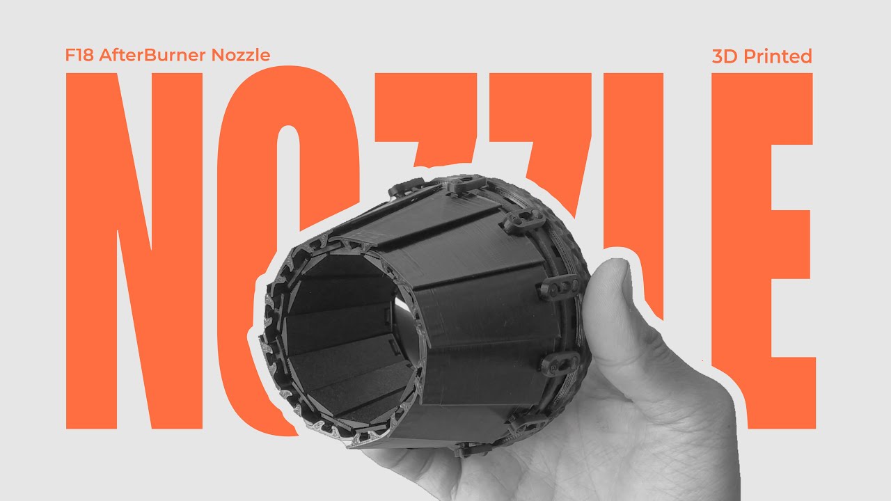 Reverse Engineering an Afterburner Nozzle | 3D Printed Fighter Jet Parts | زیرنویس فارسی