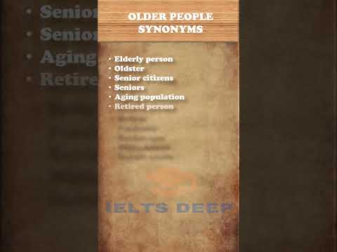 Older people synonyms #ielts #english
