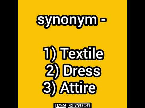 Synonyms of Clothes Word๐๐ค#Shorts #Short