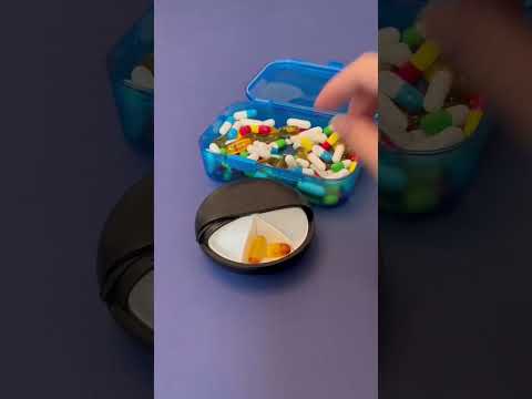 Round Pill Box Compact & Convenient Pill Organizer for Easy Use #pillbox