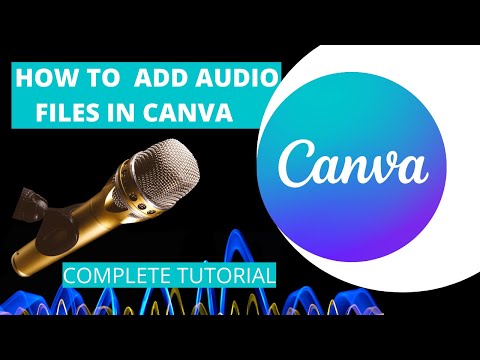 HOW TO ADD AUDIO FILE IN CANVA.Complete tutorial.step-by-step guide.