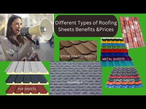 DIFFERENT TYPES OF ROOFING SHEETS - BENEFITS & PRICES