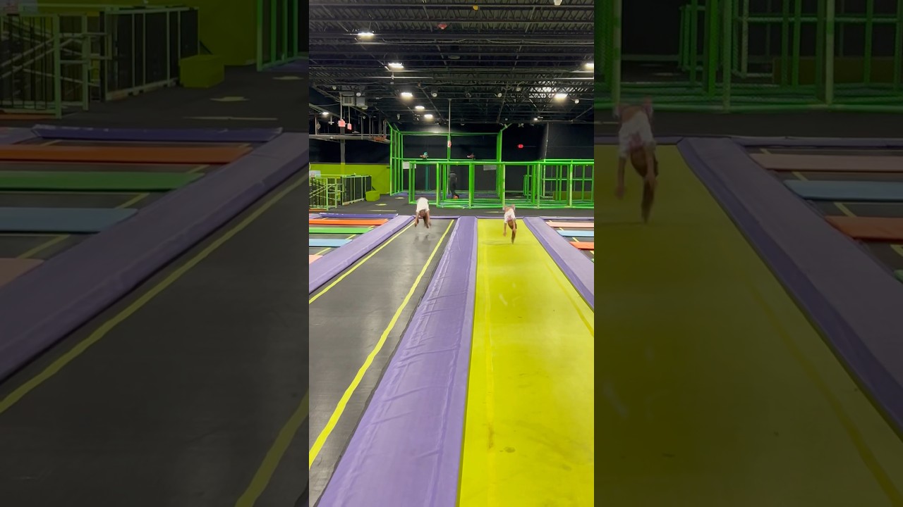 Sisters doing Back Hand Spring Challenge…