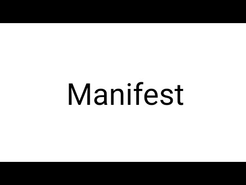 Manifest Meaning | Manifest Meaning In English | Manifest Definition | Manifest | Manifest Example