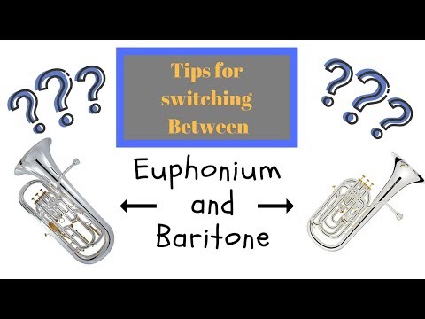 Tips for switching to Baritone from Euphonium