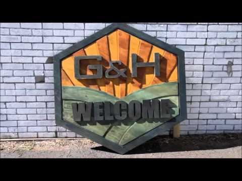 Rustic Dimensional Sign