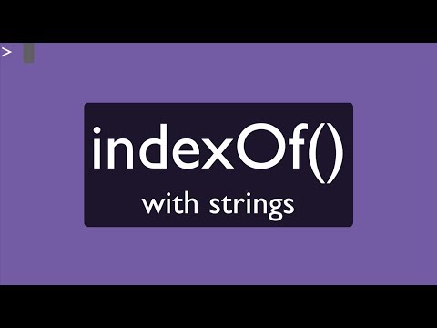 Javascript indexOf() String - Get the position of a specified value within a string.