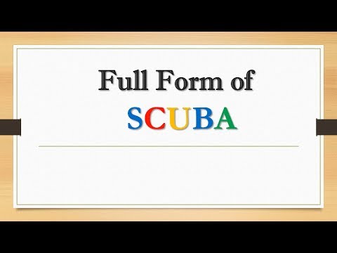 Full Form of SCUBA || Did You Know?