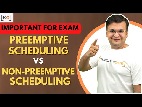 3.2 Pre-emptive vs Non pre-emptive CPU Scheduling in operating system in Hindi