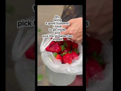 Good husband. #funny #couplecomedy #comedy #couplegoals #husband #strawberry #shorts