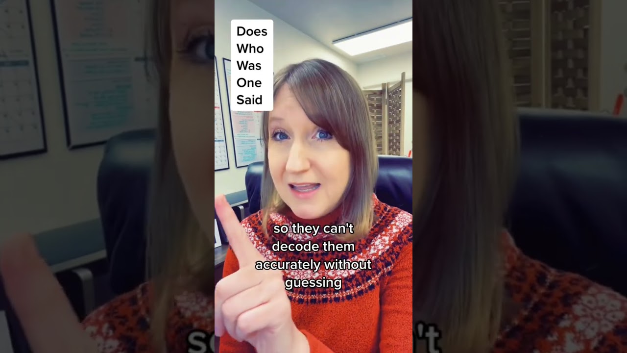 Sight words should not be decoded!