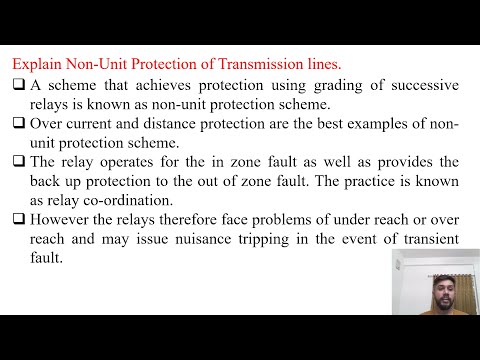 SGP Video short on non unit protection of transmission lines in English