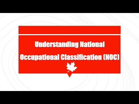 Understanding National Occupational Classification | NOC for Canada Immigration