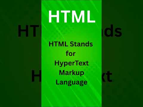 HTML | Full Form of HTML | HTML Stands for | HTML Acronym | Acronym of HTML