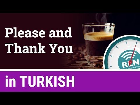 How to say Please and Thank You in Turkish - One Minute Turkish Lesson 2