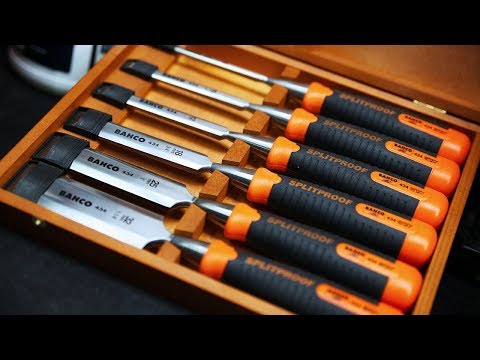 Bahco 434-S6-EUR 6pce Wooden Box Chisel Set