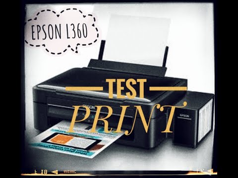 EPSON L360 TEST PRINT