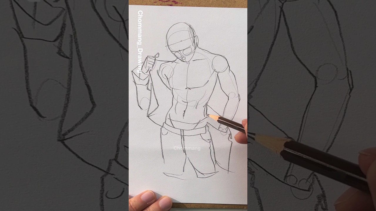 Sketching man's body ✍️