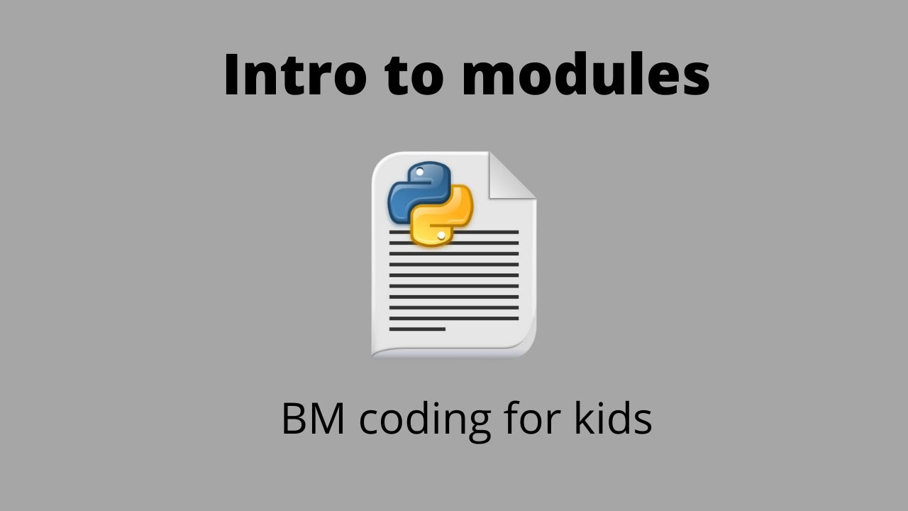 Introduction to Python modules - Learn the random module - BM coding for kids