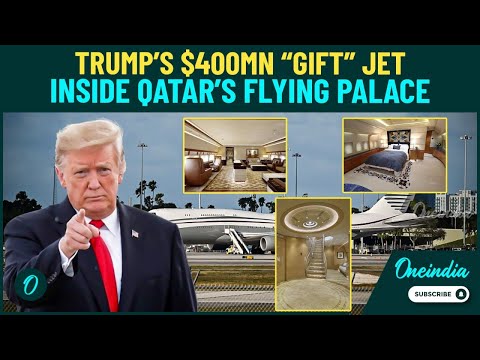 INSIDE TRUMP'S FLYING PALACE: $400Mn Qatari Boeing 747 To Become Air Force One? Gold, Marble & More!
