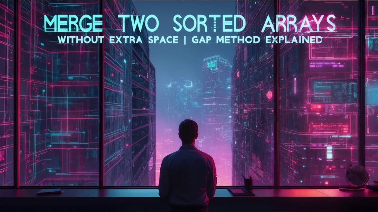 Merge Two Sorted Arrays Without Extra Space | Gap Method Explained #python #dsa