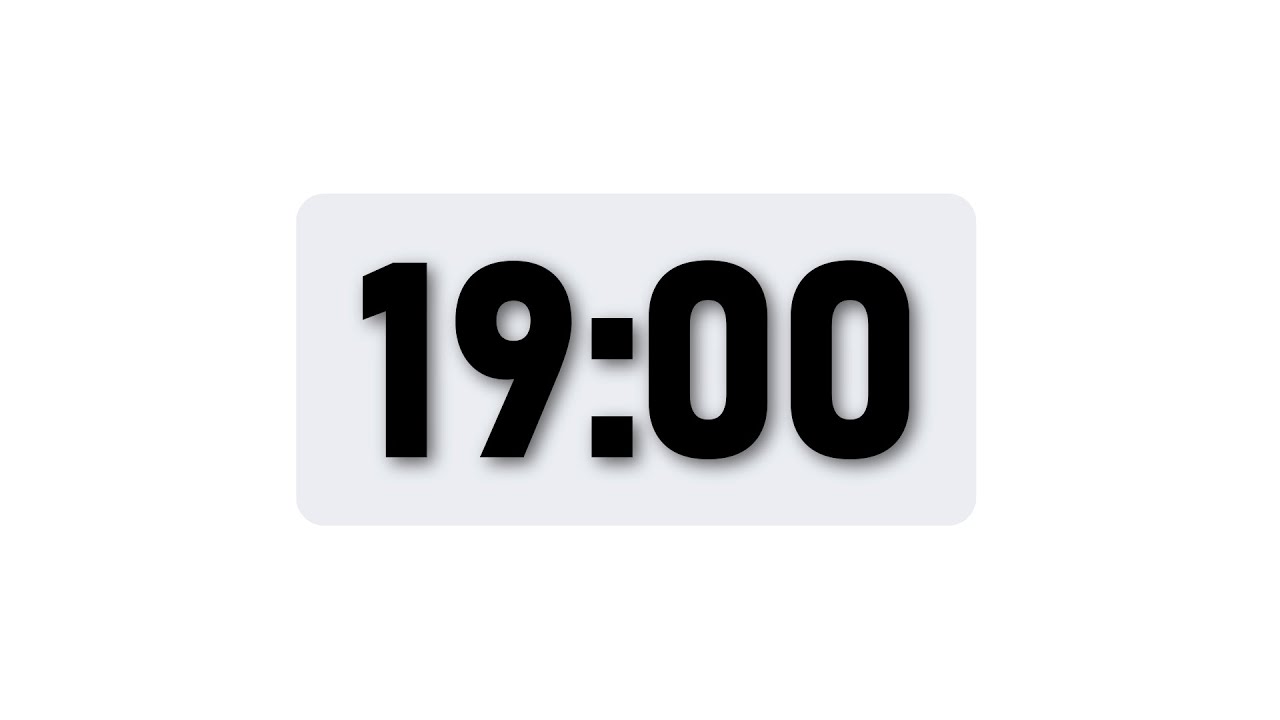 19 Minute Timer - Minimal Countdown Timer [Light Theme]