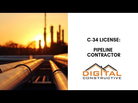 C-34 License: California Pipeline Contractor License - Everything You Need To Know About the CSLB!