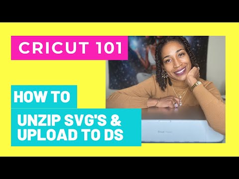 How to unzip SVG files and upload to Cricut Design Space