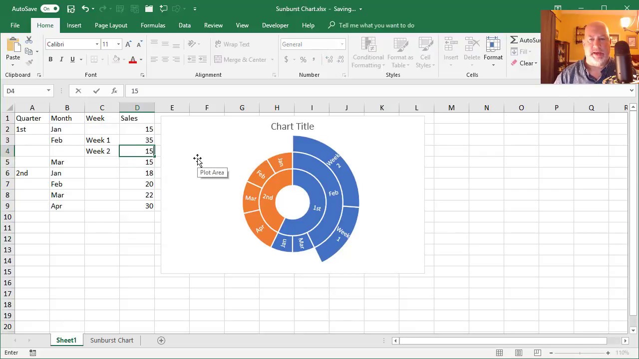 Create a Sunburst Chart in Excel by Chris Menard
