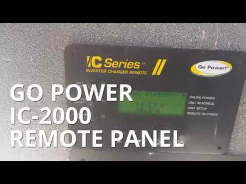 Go Power Inverter Charger 2000 IC-2000 Remote Panel