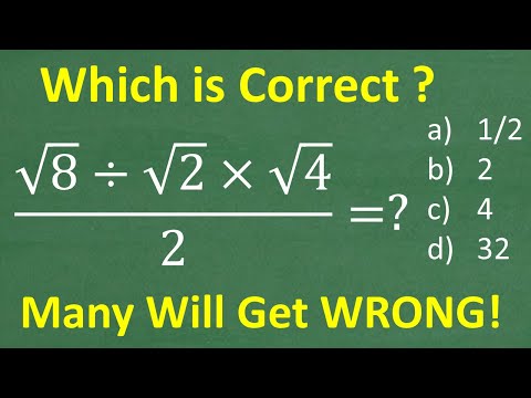 Square root of 8 divided by square root of 2 times square root of 4 all over 2 =? Basic Algebra!