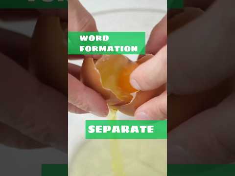 What's the adjective form of the verb "separate"?