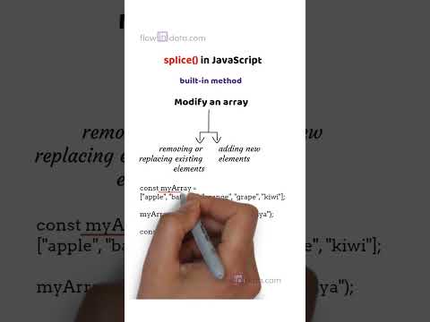 How to Use the Splice Method in JavaScript #shorts