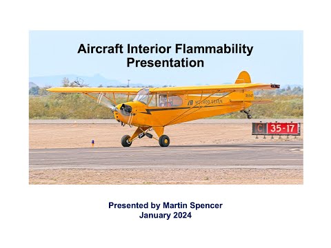 Martin Spencer, aircraft flammability, 11 Jan 2024