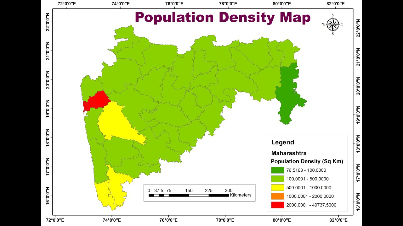 RS & GIS QA38- Population Density Map using Arcgis for beginners