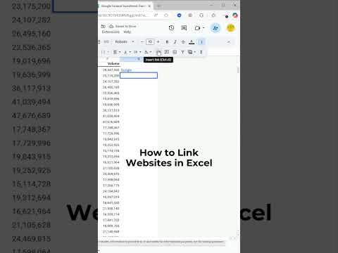 How do I link a URL in Excel #shorts #viralvideo
