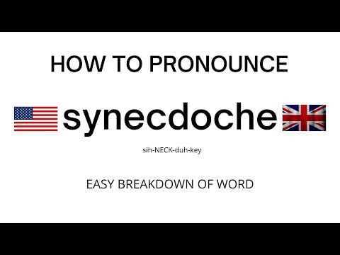 How to pronounce synecdoche | Easy word breakdown | Learn English pronunciation