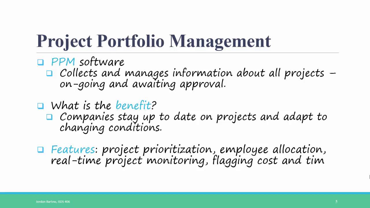 Systems Analysis & Design - Ch 2 - Project Selection