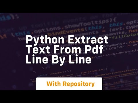 python extract text from pdf line by line