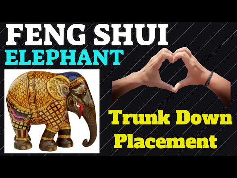 Feng Shui Elephant Trunk Down - Feng Shui Elephant Trunk Direction- Feng Shui Elephant